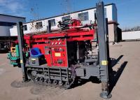 China 200m Crawler Mounted Diesel DTH Water Well Drilling Rig 90-152mm for sale
