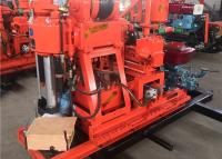 China 110m Depth Yellow Diesel Engine Geological Drill Rig Machine For Engineering Drilling Work for sale