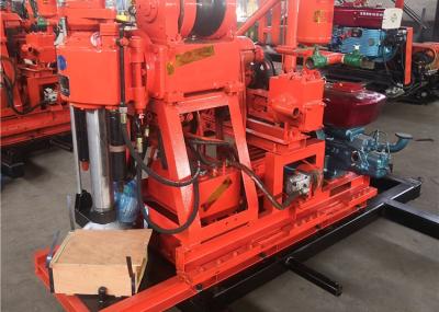 China 110m Depth Yellow Diesel Engine Geological Drill Rig Machine For Engineering Drilling Work for sale