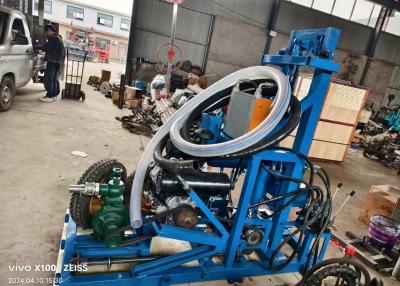 China 120 Meters Portable Water Drilling Machine With Diesel Engine for sale