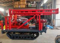 China Crawler Mounted Drilling Rig with 75-300mm Hole Diameter and 30-200m Depth Capacity for Water Wells for sale