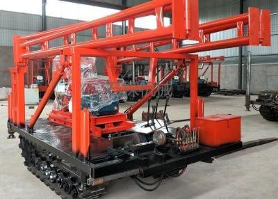 China Crawler Mounted Drilling Rig with 75-300mm Hole Diameter and 30-200m Depth Capacity for Water Wells for sale
