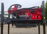 China 73KW Diesel Engine Track Water Well Drilling Rig 260m Depth Crawler Mounted for sale