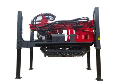 China Crawler Mounted Hydraulic Water Well Drilling Rig With 260m Depth for sale