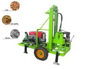 China 100m/150m Depth Hydraulic Water Well Drilling Rig With 2 Wheels for sale