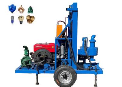 China Small Hydraulic Water Well Drilling Rig 100m Depth 100-300mm Diameter Portable for sale