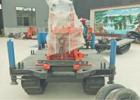 China 100m Depth Crawler Mounted Drill Rig Hydraulic Automatic Feeding 42mm Rod for sale