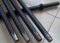 China Carbon Steel Integral Drill Rods B22 for Mining - 0.8-6m Length Range with 4-12 Degree Taper Options for sale