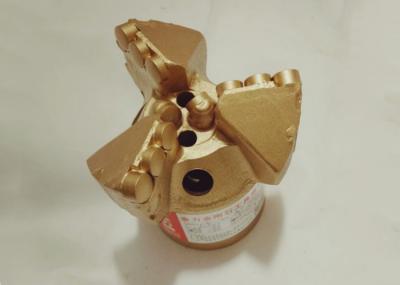 China High Hardness PDC Water Well Drill Bit 3 Blades Steel Body Abrasion Resistance for sale