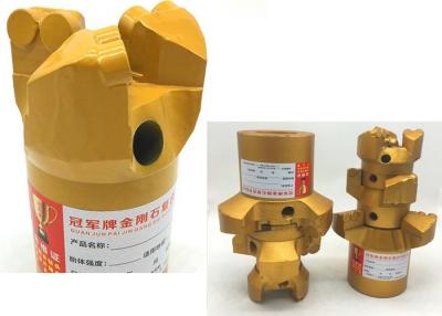 China T60 Three Blades Polycrystalline Diamond Drill Bits with 30°-40° Angles and 6-23 lbs Weight Range for Mining Applications for sale