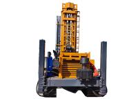 China ST1000 Steel Tracked Pneumatic Water Well Drilling Rig 800-1000m Depth 242KW Engine for sale