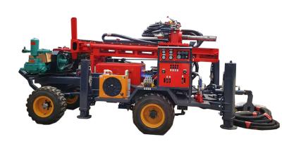 China 180m Deep Rock Drill Bore Rig Machine 55KW Diesel Crawler with Drill Pipe and Bit for sale