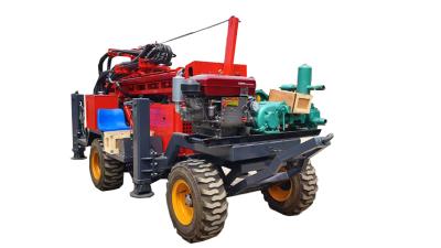 China 55KW Mobile Pneumatic Crawler Drill Rig 200m Depth Fast Forward Speed 40m/min for Agricultural Irrigation for sale