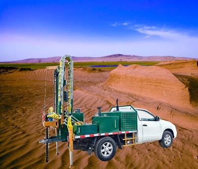 China Geological Exploration Borewell Drilling Truck Easy Moving for sale