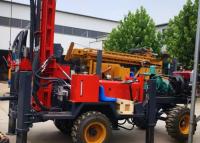 China Wheels-Mounted Pneumatic Drilling Rig 260m Depth 90-300mm Hole for Rocky Layer Blasting for sale