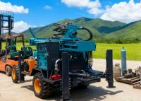 China Crawler Mounted Pneumatic Drilling Rig 180m Depth 7500Nm Torque Diesel Engine for sale