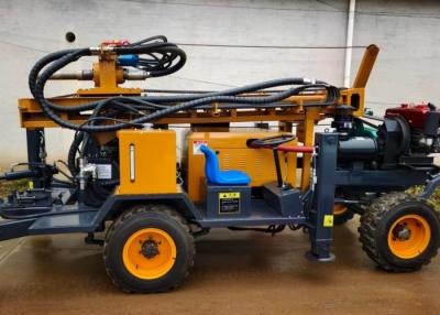 China Pneumatic Drilling Rig 260m Depth 150HP Diesel Engine for Rocky Strata Blasting for sale