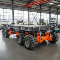 China Hydraulic Crawler Drilling Rig Walking Chassis Transportation 8 Wheels Wider Platform for sale