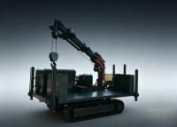 China 0-10tons Steel Crawler Chassis With 360° Rotating Lifting Boom for sale
