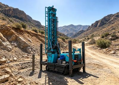 China 300m /900feets Depth Pneumatic Earth Drilling Equipment With 8900 N·M  Torque for sale