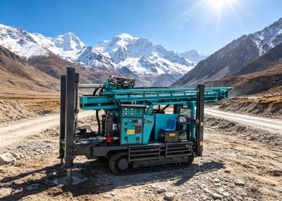 China High Efficiency  Water Borehole Drilling Machine With Air Compressor/Mud Pump for sale