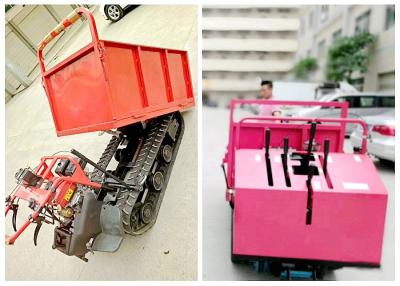 China 1 Ton Mini Track Transporter with 8HP Diesel Engine and 400mm Wide Tracks for Agricultural Transport for sale