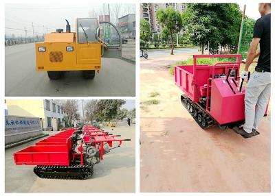 China Mini Garden Multi-Functional Crawler Track Transporter 500kg Load 10hp Gasoline Engine for sale