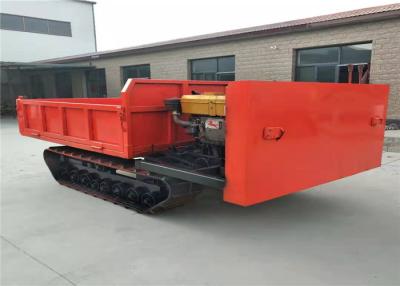 China Steel Track Carrier Crawler Transporter 0.5-4.5 Ton Capacity Mine Dump Truck in Red Color for All-Terrain Applications for sale
