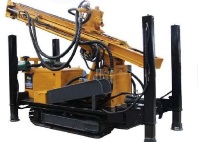 China 200m Tracked Hydraulic System Pneumatic DTH Tractor Mounted Drill Rig for sale
