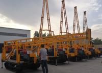 China Crawler Mounted 100m Small Water Well Drilling Rig with 12.1KW Diesel Engine and 500kg Weight for sale