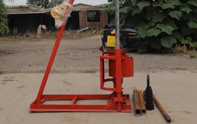 China Gasoline Engine Core Drilling Rig 30m Depth 35kw Portable Rock Drill Machine for sale