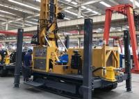 China Crawler Mobile Water Well Drilling Rig 350m Depth Pneumatic Hydraulic Dual-Purpose Top Drive for sale