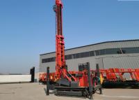 China Full Hydraulic 350m Pneumatic 92kW Water Well Drilling Rig for Rock Formations for sale