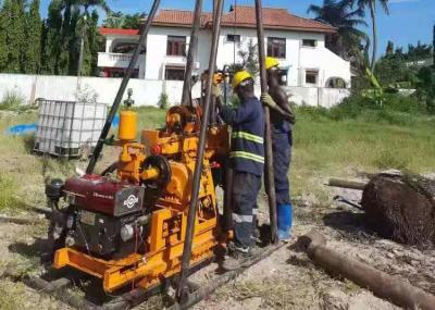 China 100m Depth Bore Hole Rotary Portable Water Well Drilling Rig for sale