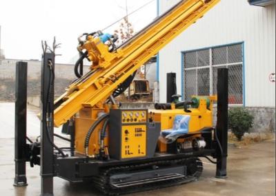 China Yellow 6m Rod Water Well Drilling Rig 350m Depth 92KW Hydraulic for sale
