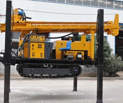 China Crawler Type Water Well 400 Meter Pneumatic Drilling Rig for sale
