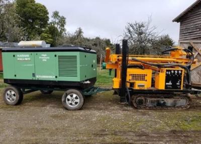 China 400m Diesel Crawler Dth Hydraulic Well Digging Machine With Compresor Drill Pipe for sale