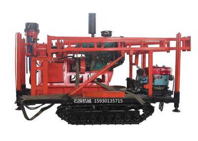 China Diesel Mobile Mining Core 100m Water Well Digging Drilling Rig Machine 110mm for sale