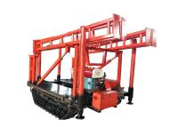 China Diesel Mobile Mining Core 100m Water Well Digging Drilling Rig Machine 110mm for sale