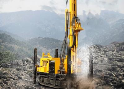 China Crawler Type 350m Depth Water Well Drilling Rig Full Hydraulic Pneumatic 92KW for sale