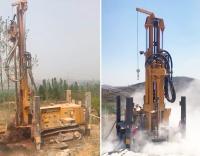 China 3.5mpa 350m Depth Borehole Crawler Mounted Drill Rig for sale