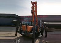 China ST-200 Crawler Water Well Drilling Rig 200m Pneumatic with Kaishan Compressor for sale