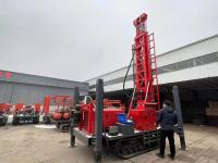 China 180m Deep St180 Pneumatic Drilling Rig Crawler Type Small Hydraulic For Water Well for sale