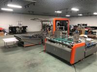 China Deshisen Folding Carton Gluing Machine 6600*2100*1600mm Electric Driven for sale