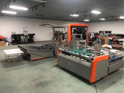 China Deshisen Folding Carton Gluing Machine 6600*2100*1600mm Electric Driven for sale