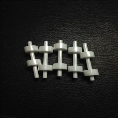 China CNC Machine Fine Processing 400C Zirconia Ceramic Shaft White Zirconia Ceramic Pin for sale