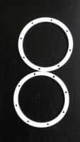 China Zirconia Ceramic Flange Seal Ring with Holes for Gas Seal 95% ZrO2 Density 6.0 g/cm3 for sale