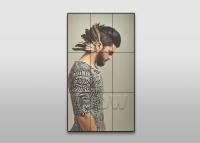 China Commercial Grade 3x3 public lcd display video wall LG 500 Nits Brightness RS232 Control Method for sale