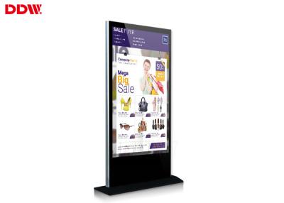 China indoor 65 Inch high brightness LCD Module multi touch free standing kiosk DDW-AD6501SN for sale