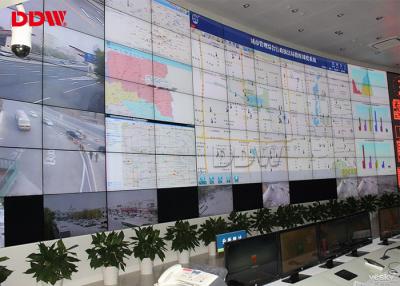 China 55 Inch Curved Video Wall Seamless Refresh Rate 60Hz AC 220v-250v High Brightness for sale